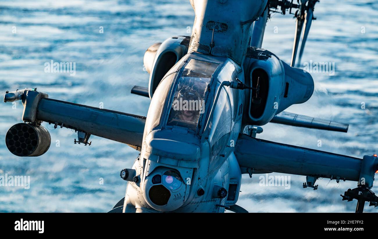 U.S. Marine Corps pilots with Marine Light Attack Helicopter Squadron (HMLA) 169, Marine ...