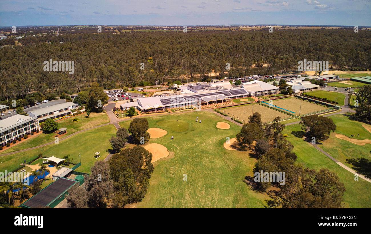 Scenic golf club at Mulwala with surrounding landscape Stock Photo - Alamy