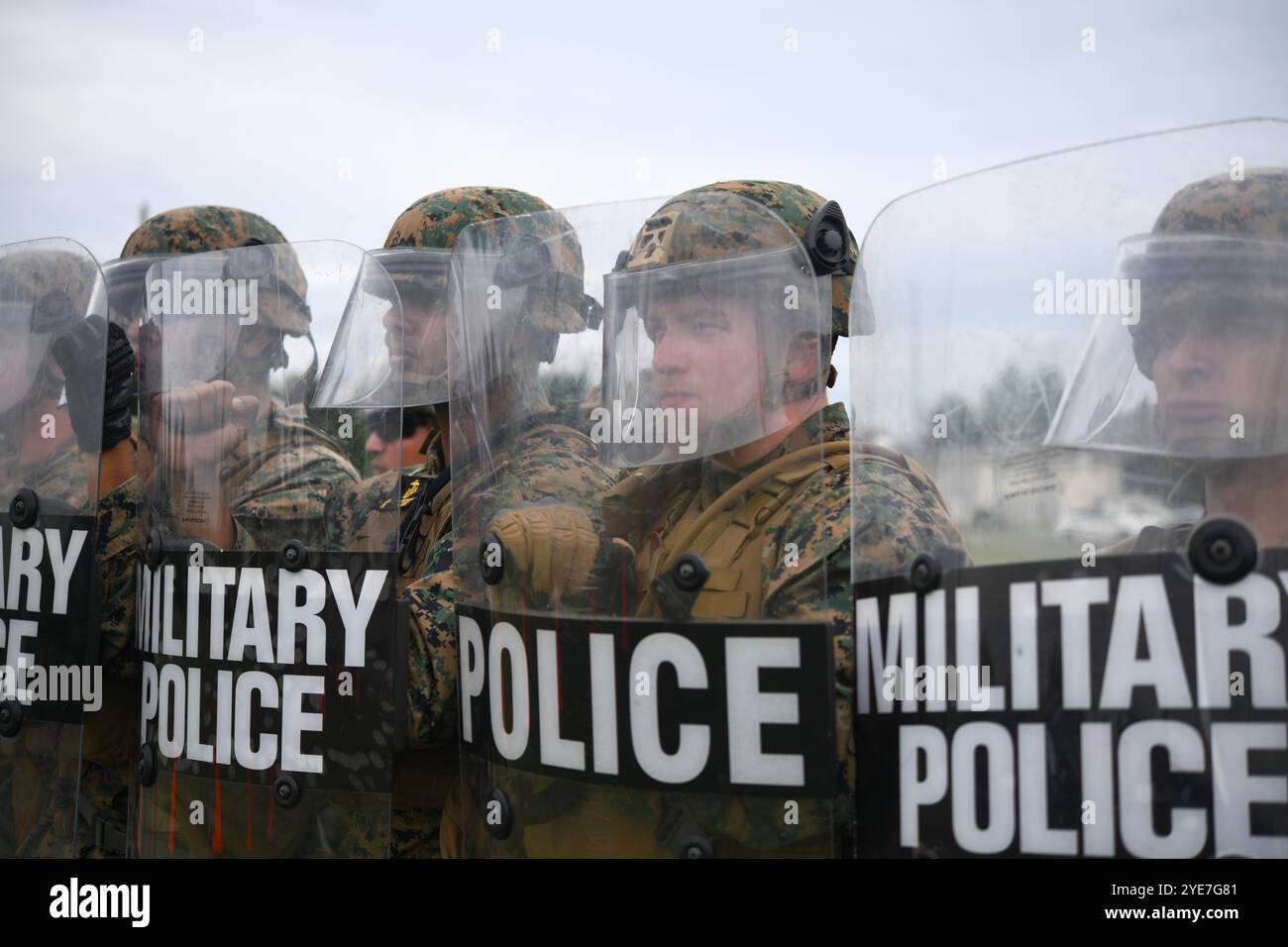 U.S. Marines with Headquarters and Headquarters Squadron, Marine Corps ...