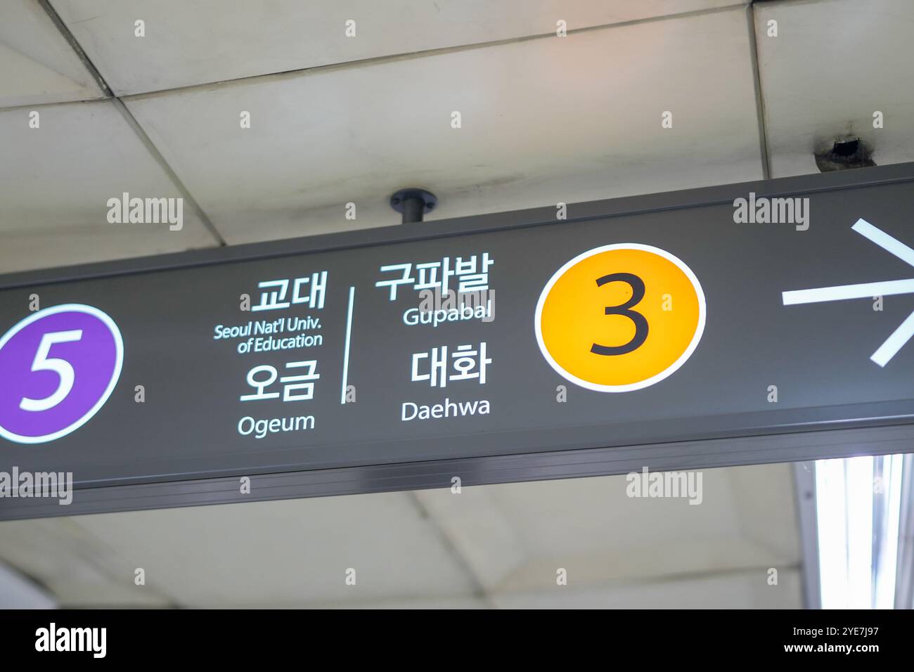 Inside Jongno 3-ga subway station near Changgyeonggung-ro, Jongno-gu ...