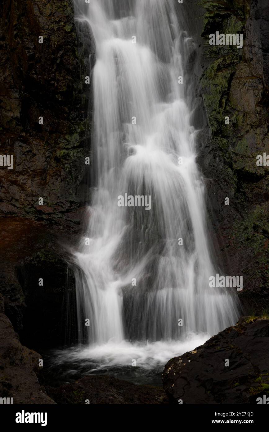 section of Eas Fors waterfall Isle of Mull, Scotland UK Stock Photo - Alamy
