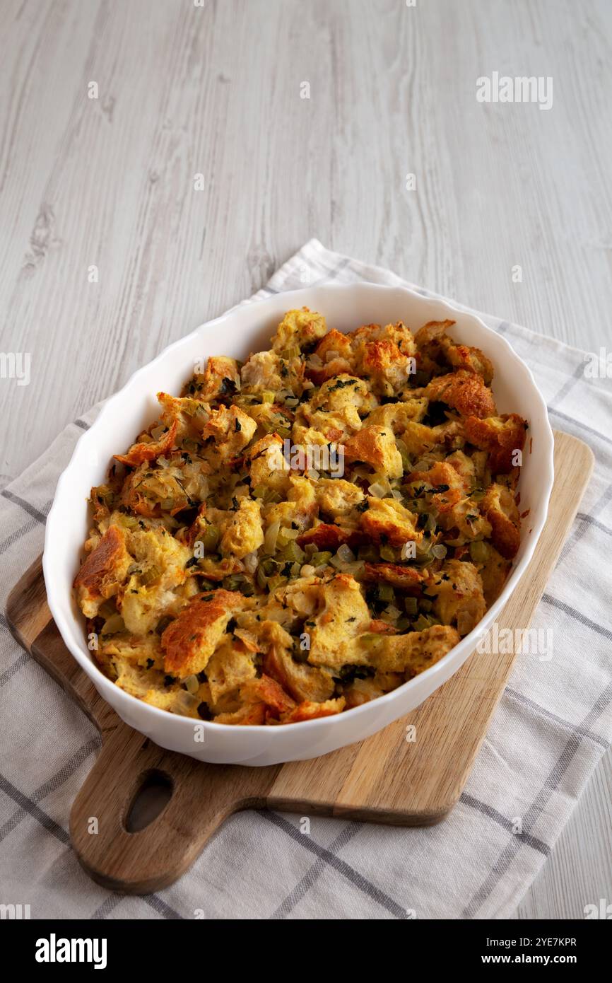Homemade Thanksgiving Turkey Stuffing Dressing Stock Photo - Alamy
