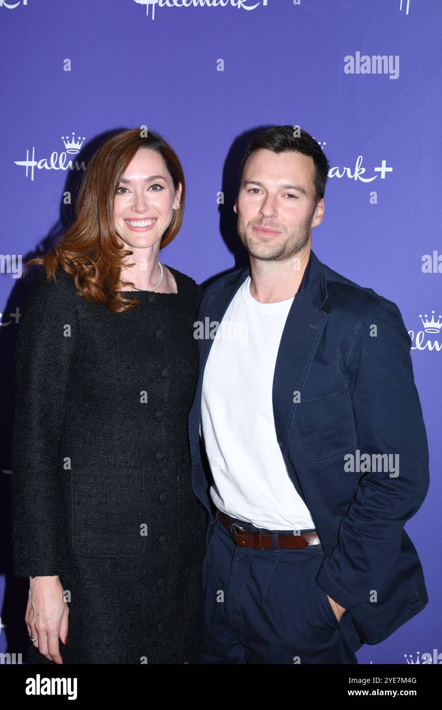 West Hollywood, California, USA 29th October 2024 Actress Sarah Power and Actor Peter Mooney ...