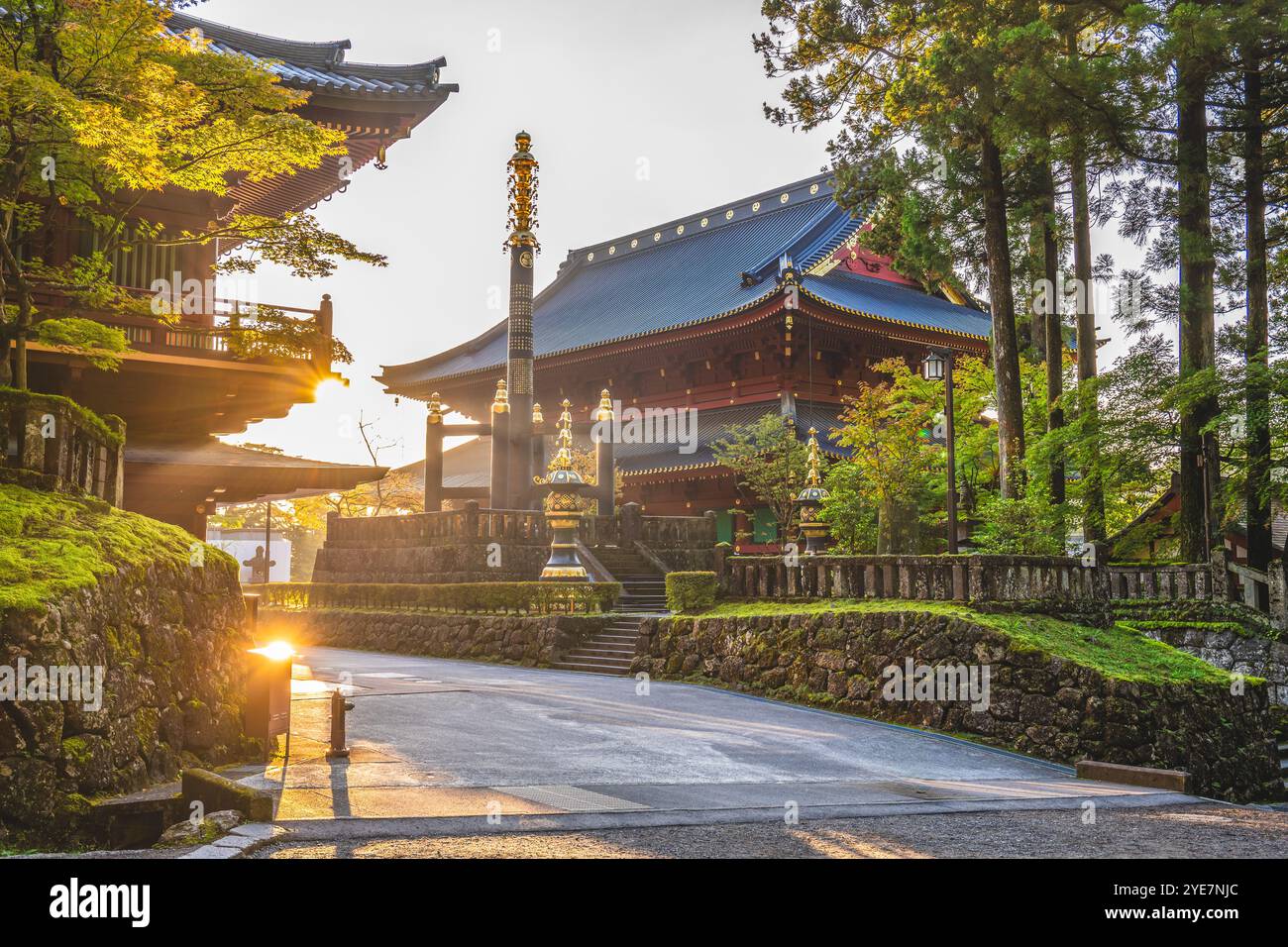 Sohrintoh Tower of Rinno Ji, a Tendai Buddhist temple in Nikko, Tochigi ...