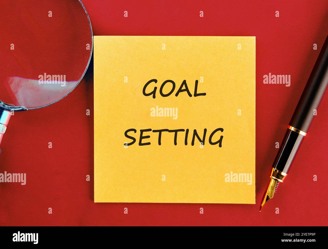 Business concept. The phrase, the text, the words GOAL SETTING is ...