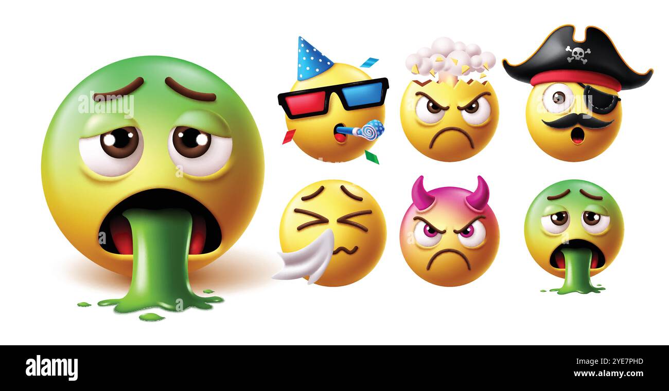 Angry emoticon 3d hi-res stock photography and images - Alamy