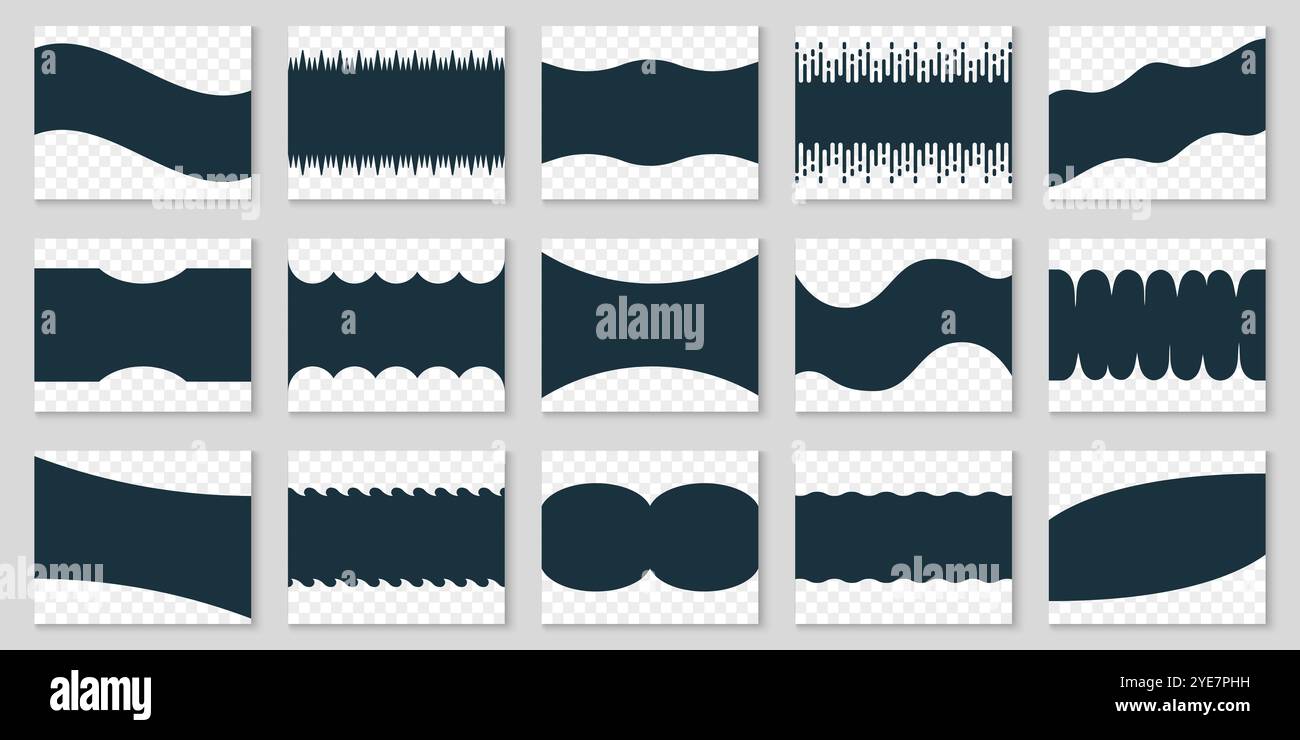 Simple Decorative Website Shapes Separator Geometric Art Elements For App Poster And Web Page