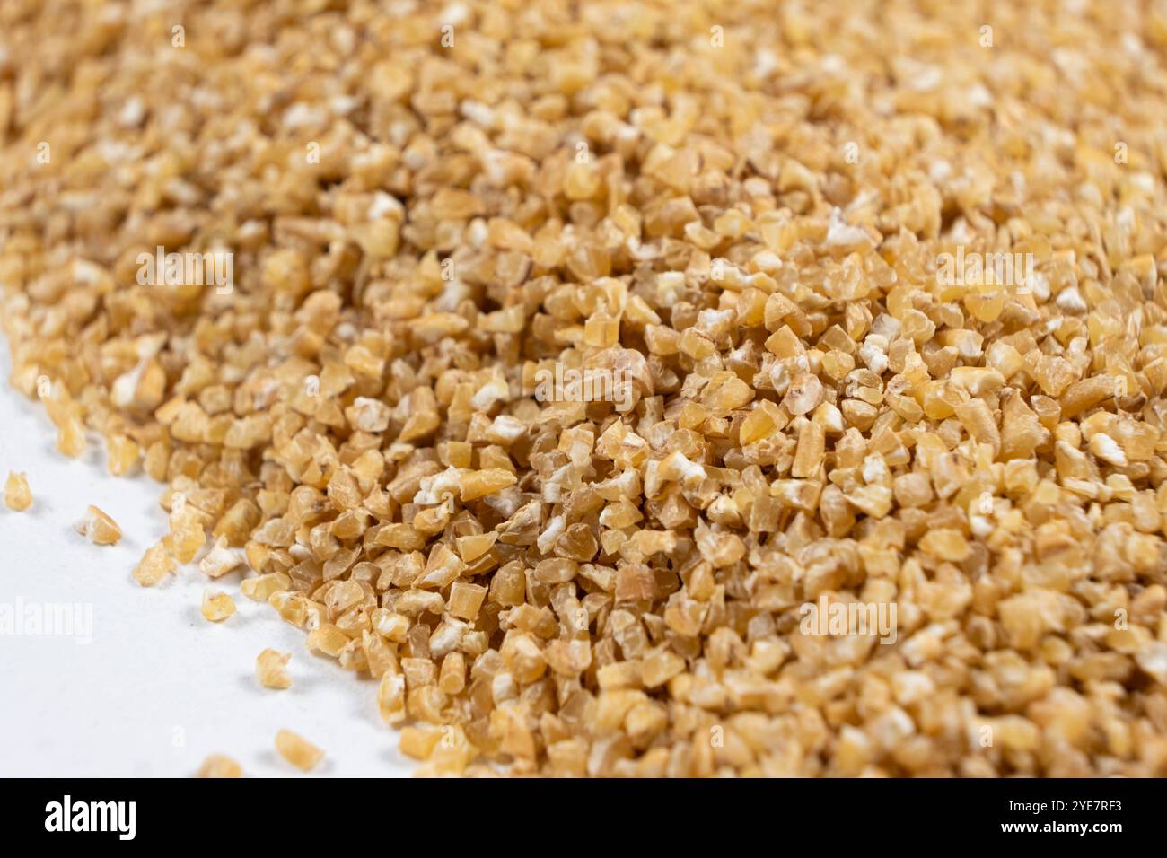 Macro Organic Uncooked Wheat Groats Stock Photo - Alamy