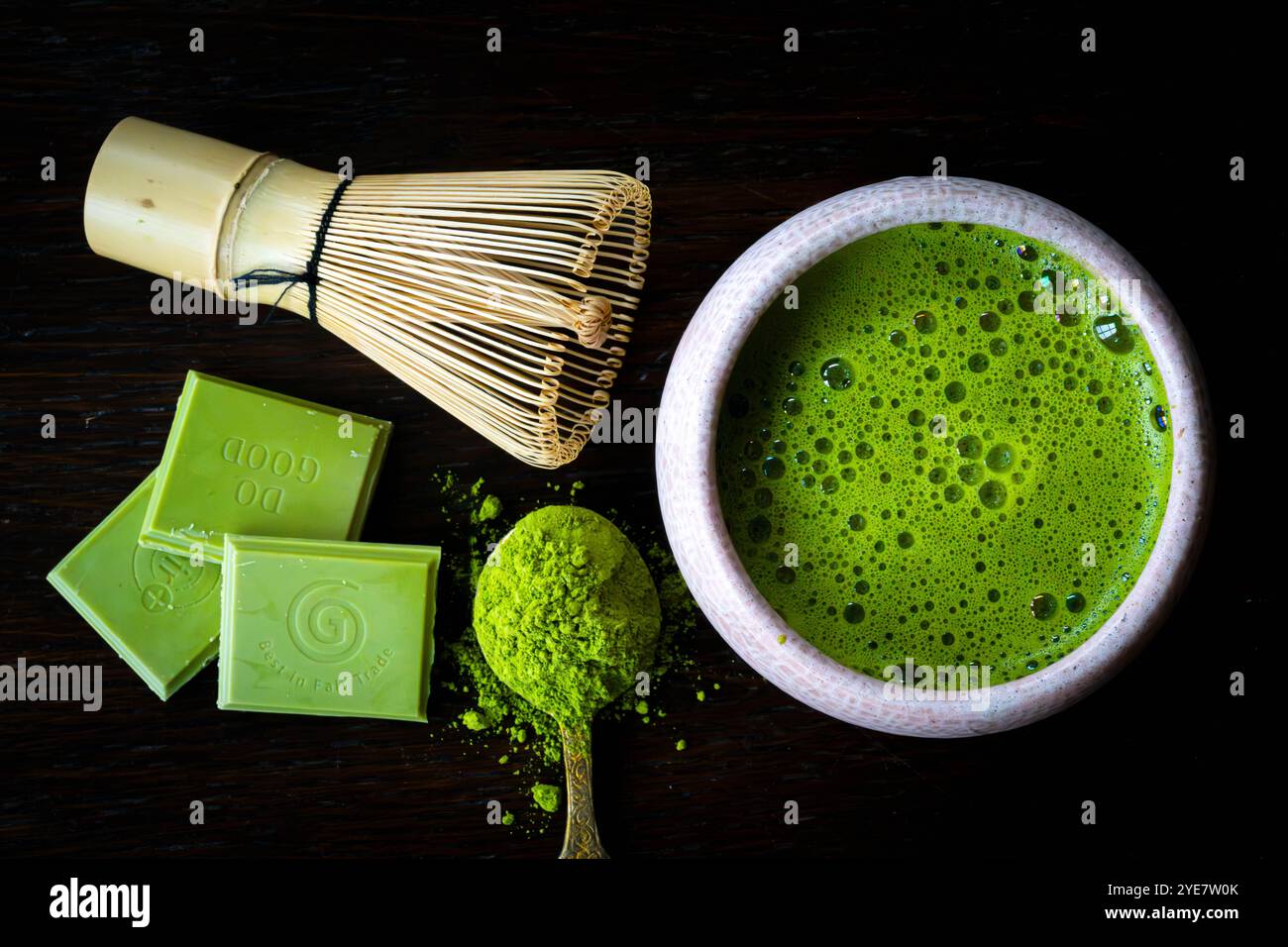 Bremen, Germany. 29th Oct, 2024. ILLUSTRATION - Matcha, a green tea ...