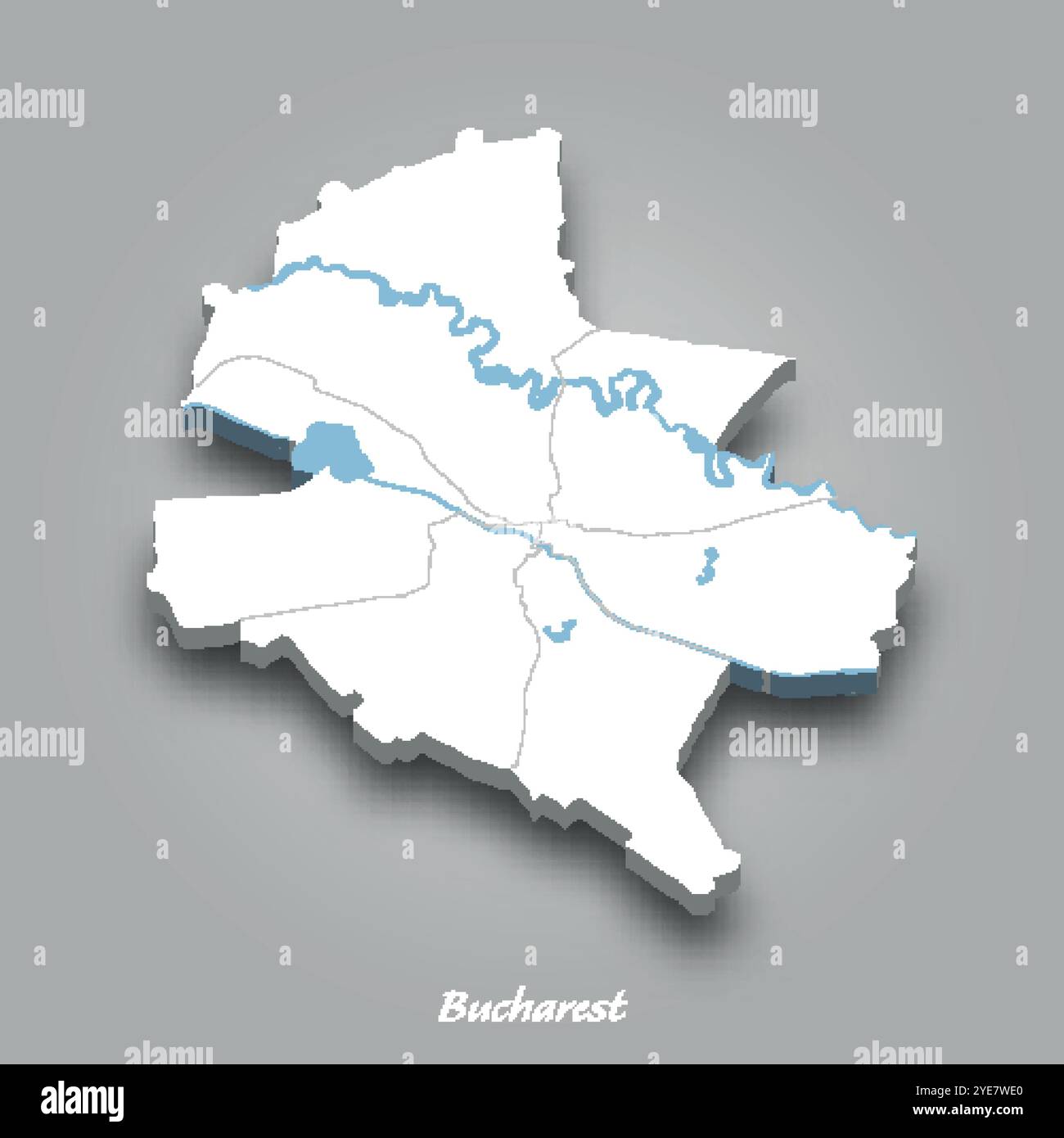 Bucharest modern map hi-res stock photography and images - Alamy