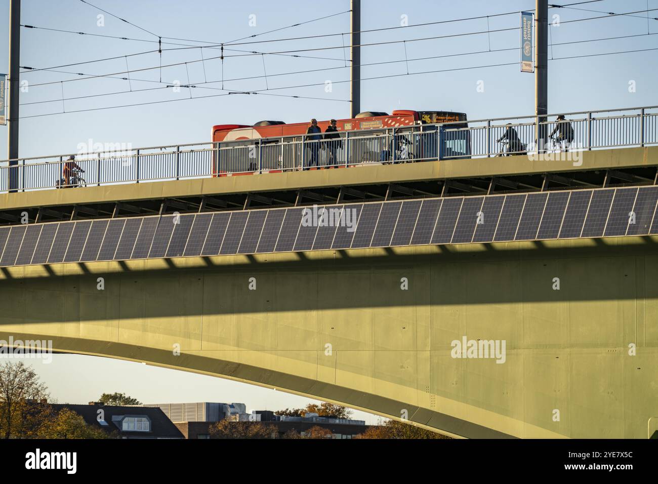 The Kennedy Bridge over the Rhine near Bonn, the longest bridge with a ...
