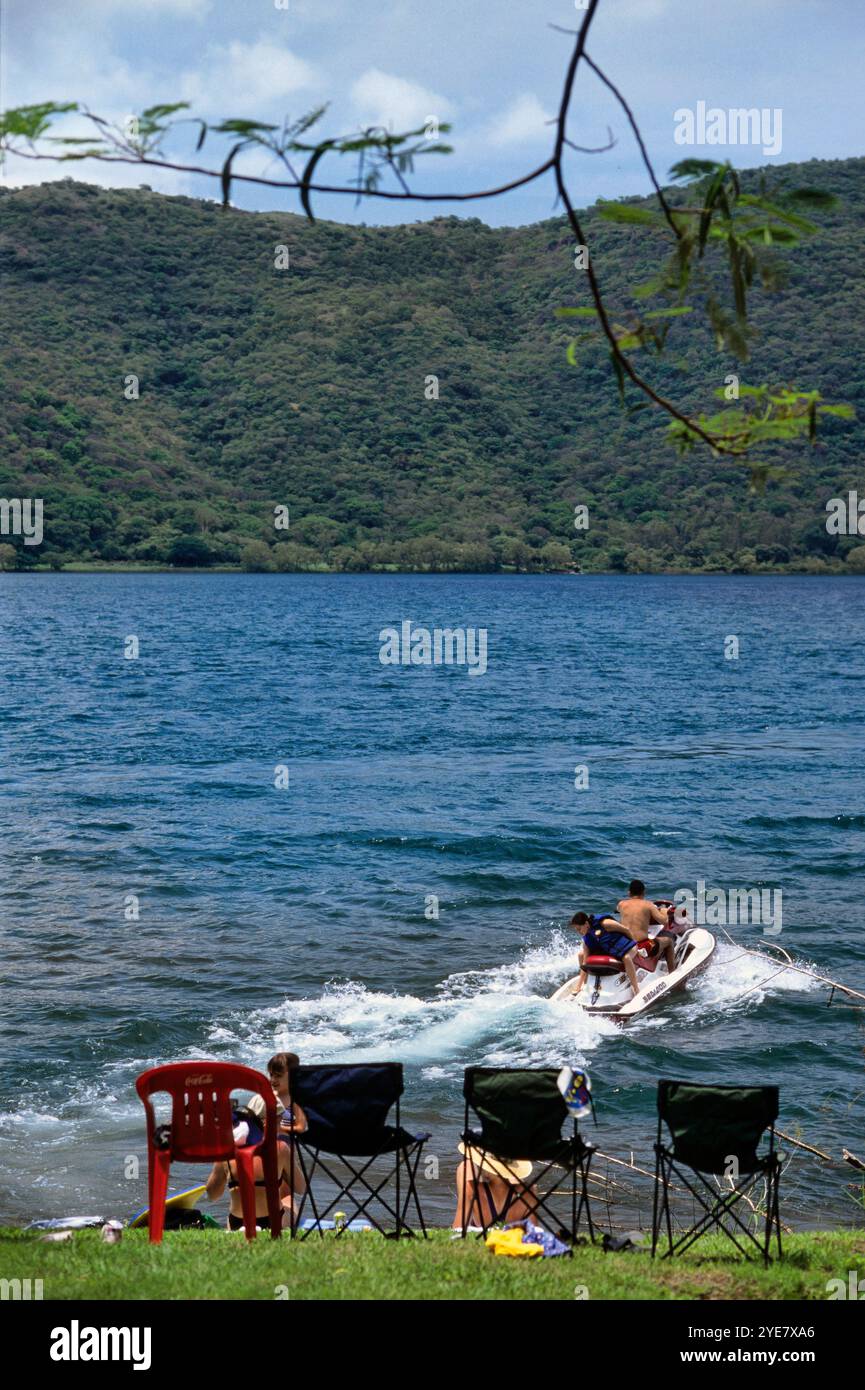 Laguna Santa Maria, volcanic crater lake near Tepic, Mexico Stock Photo ...