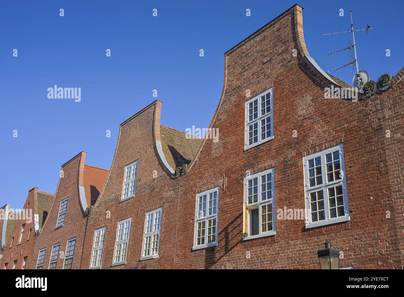Dutch houses, old buildings, brick facades, Mittelstrasse, Dutch ...