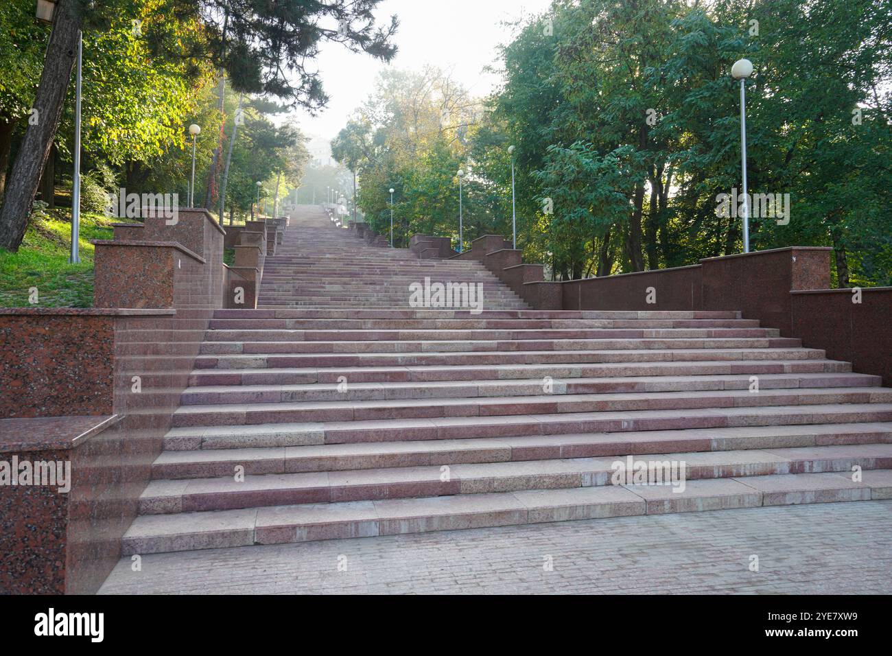 Chisinau, Moldova. October 25, 2024. the staircase in Valea Morilor ...