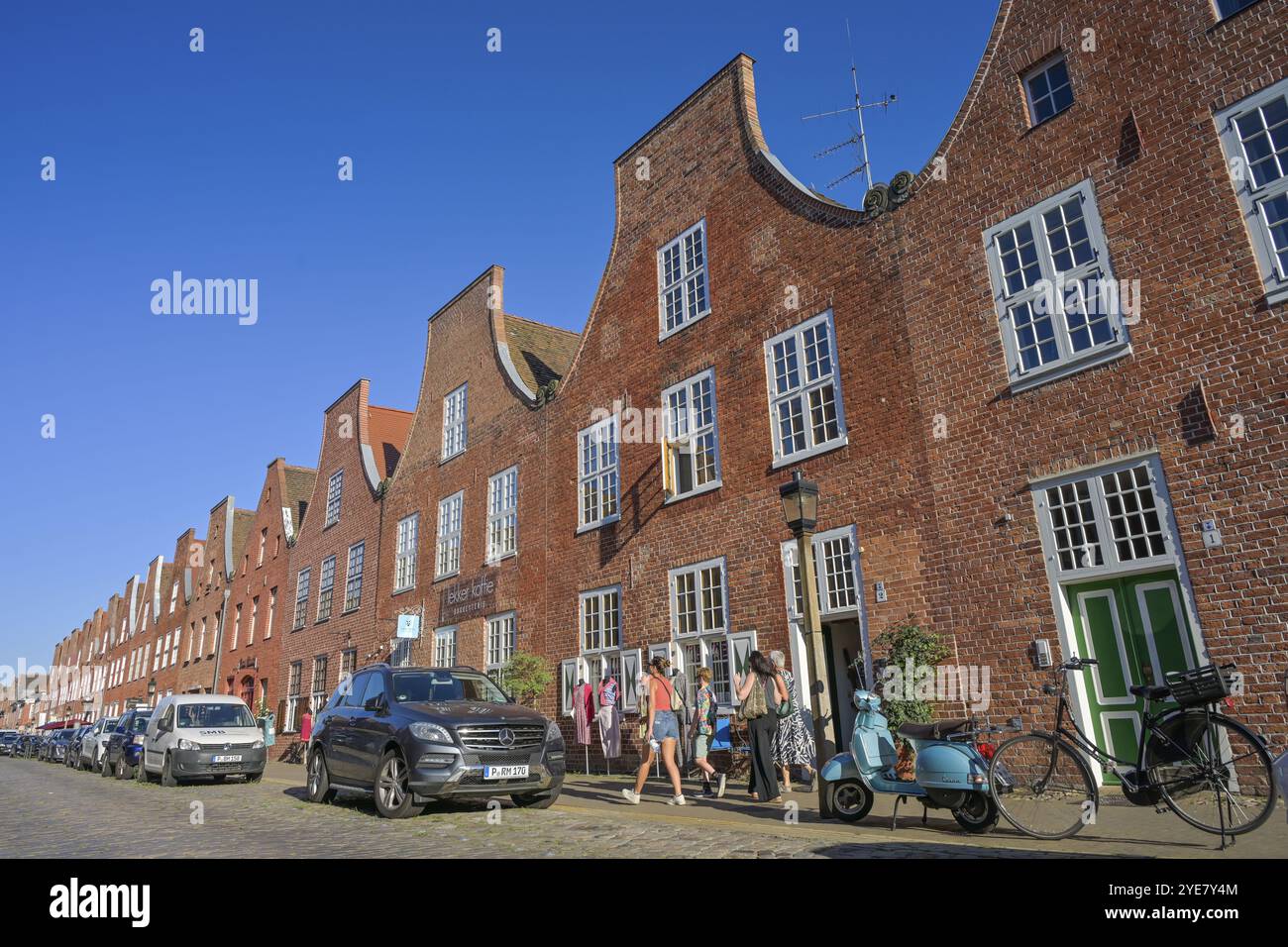 Dutch houses, old buildings, brick facades, Mittelstrasse, Dutch ...