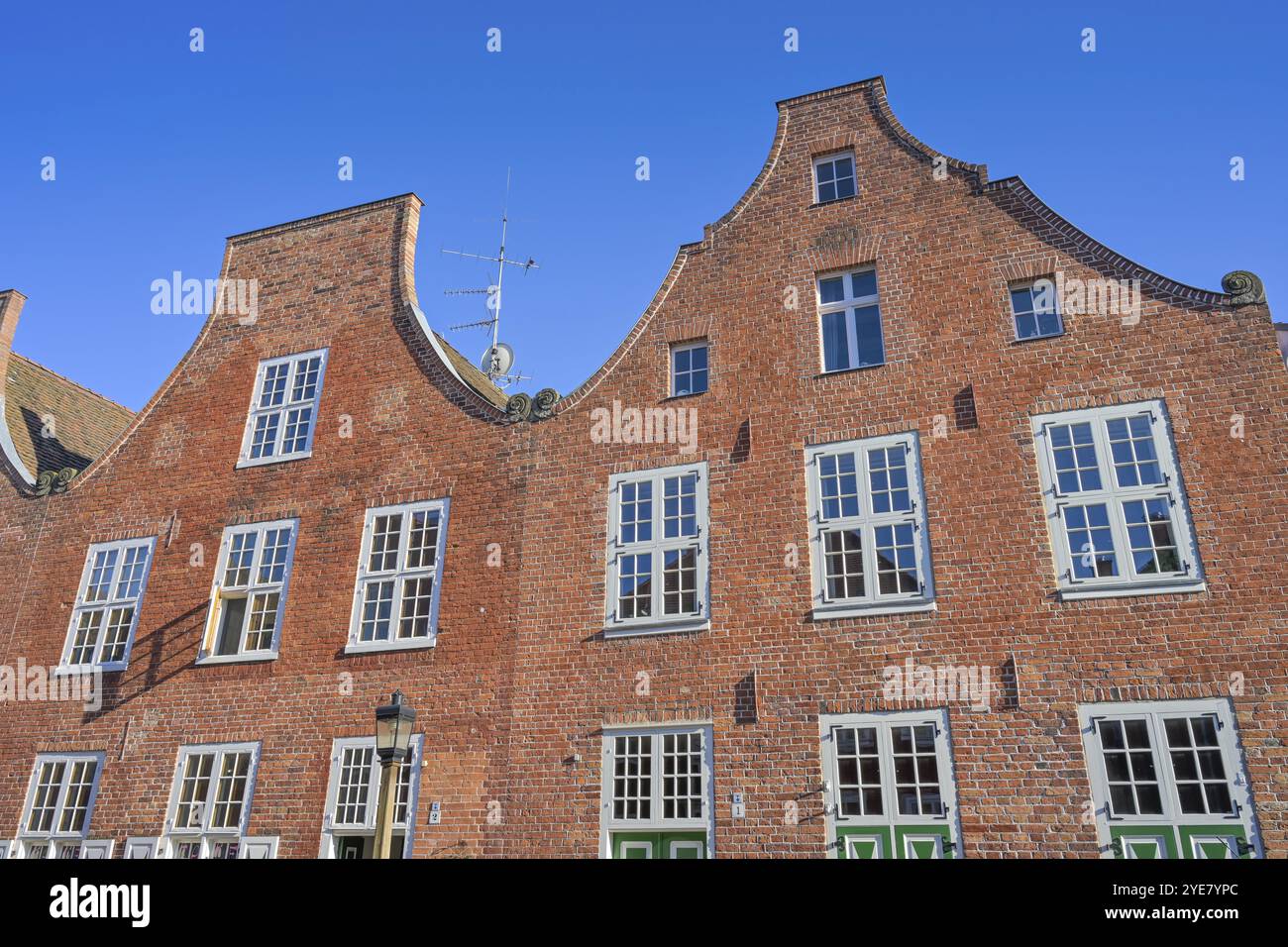 Dutch houses, old buildings, brick facades, Mittelstrasse, Dutch ...