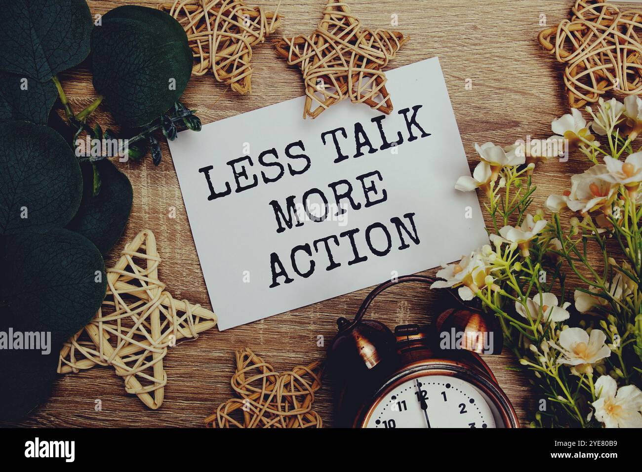 Less talk more action The phrase Motivational Words Quotes Concept ...