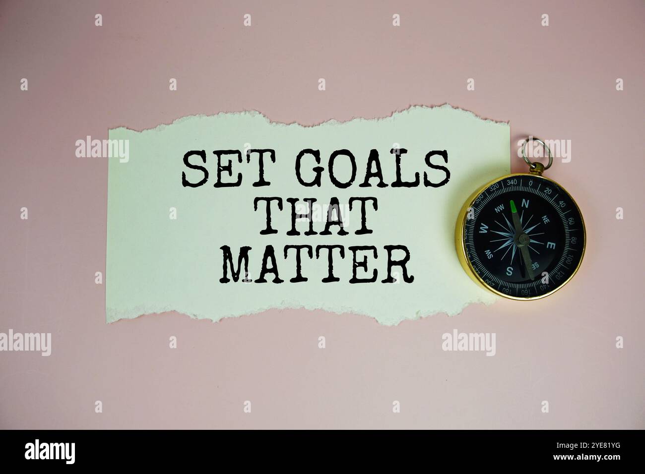 Set Goals That Matter text motivational and inspiration quote with ...