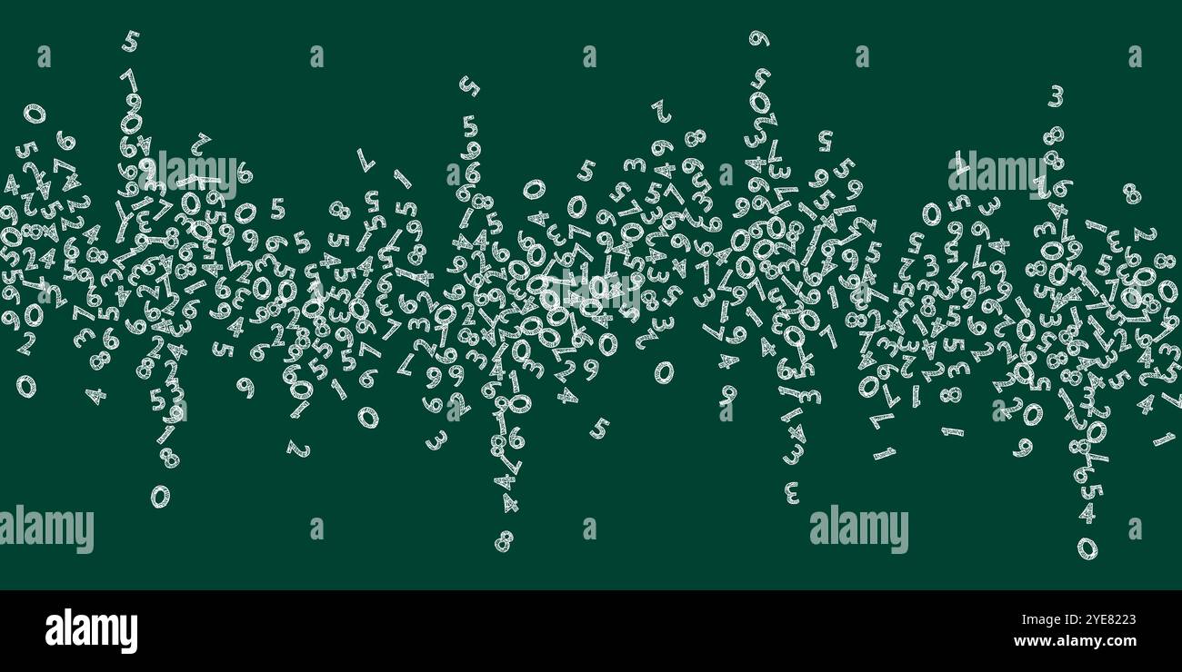 Scattered letters of latin alphabet. Colorful childish floating ...
