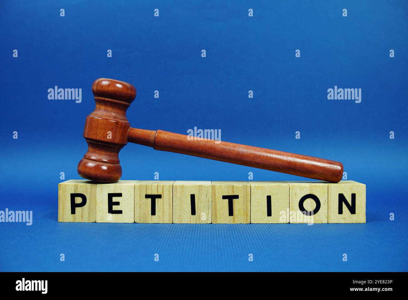 Petition alphabet letters with wooden blocks alphabet letters and Gavel ...