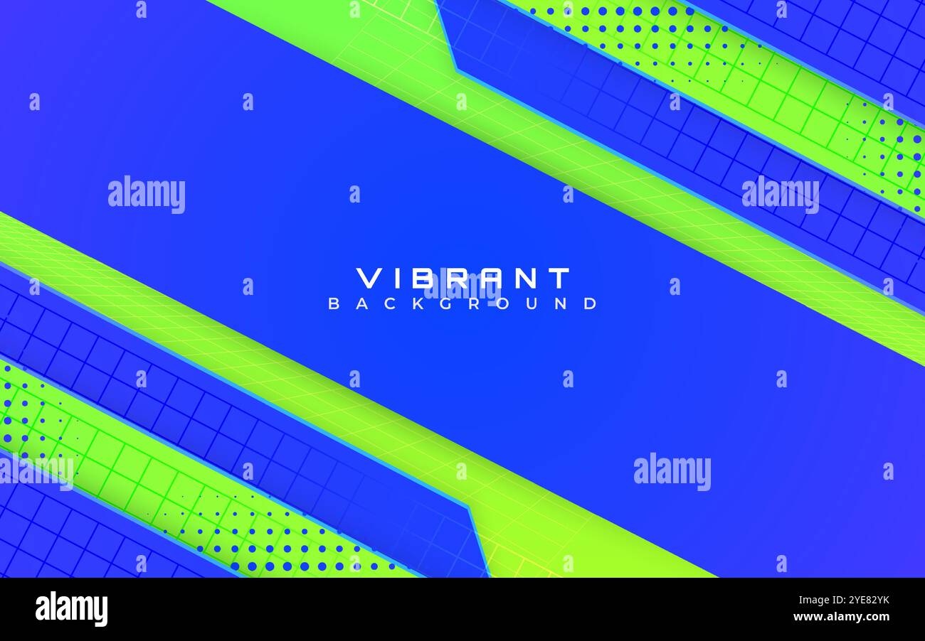 Modern Abstract Blue and Green Gradient Background with Papercut ...