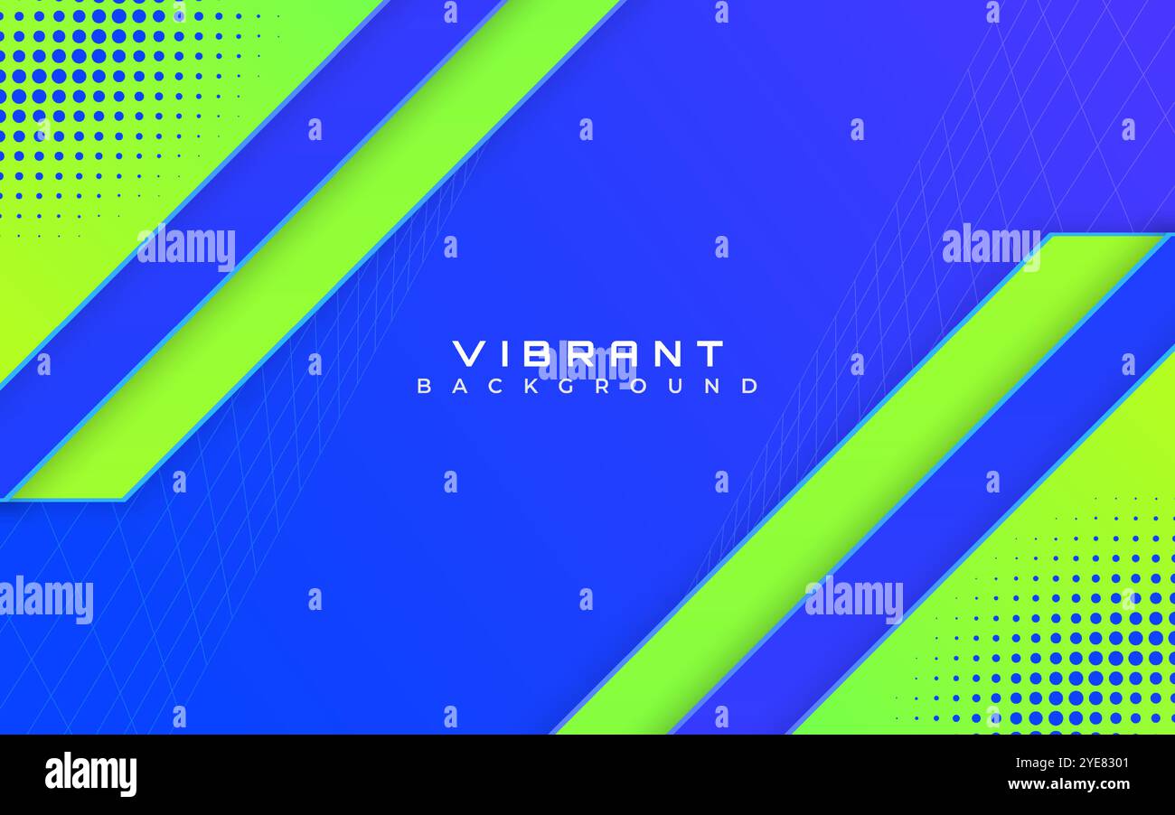 Modern Abstract Blue and Green Gradient Background with Papercut ...