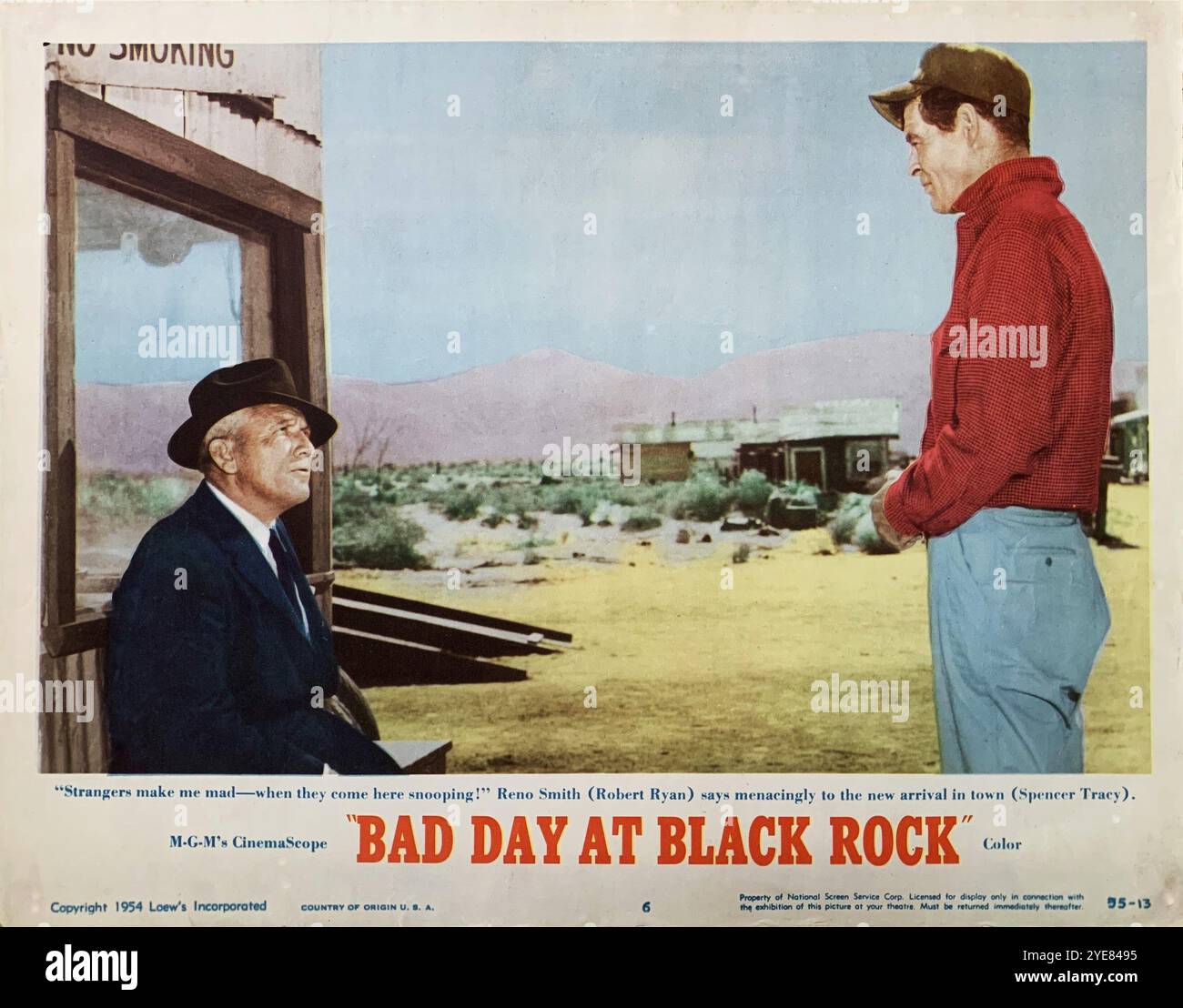 SPENCER TRACY and ROBERT RYAN in BAD DAY AT BLACK ROCK 1955 director ...