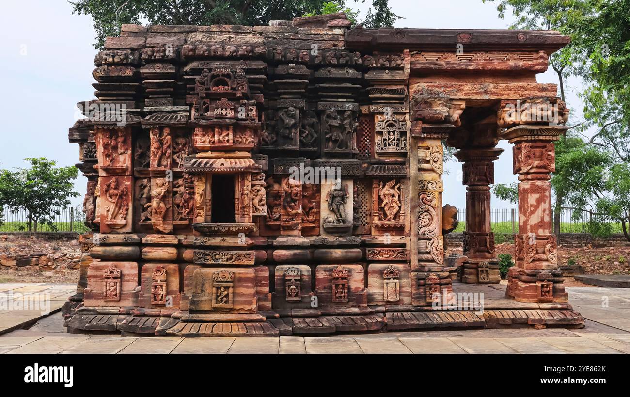 View of the carved Mohajmata Temple, a 9th-10th century monument built ...