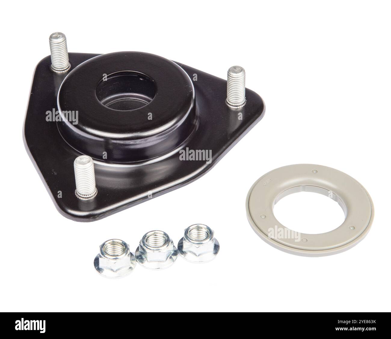 Suspension strut support bearing isolated on white Stock Photo - Alamy