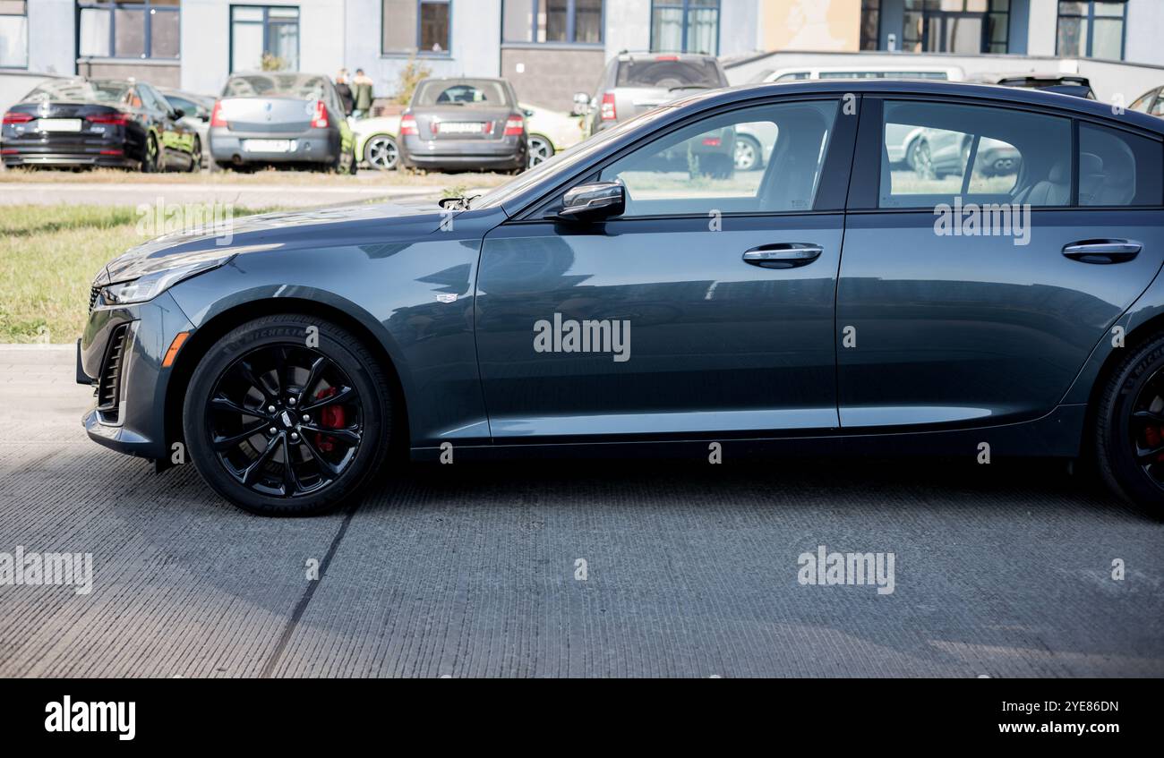 Minsk, Belarus, October 30, 2024 - Side view Cadillac CT5 350T parked ...