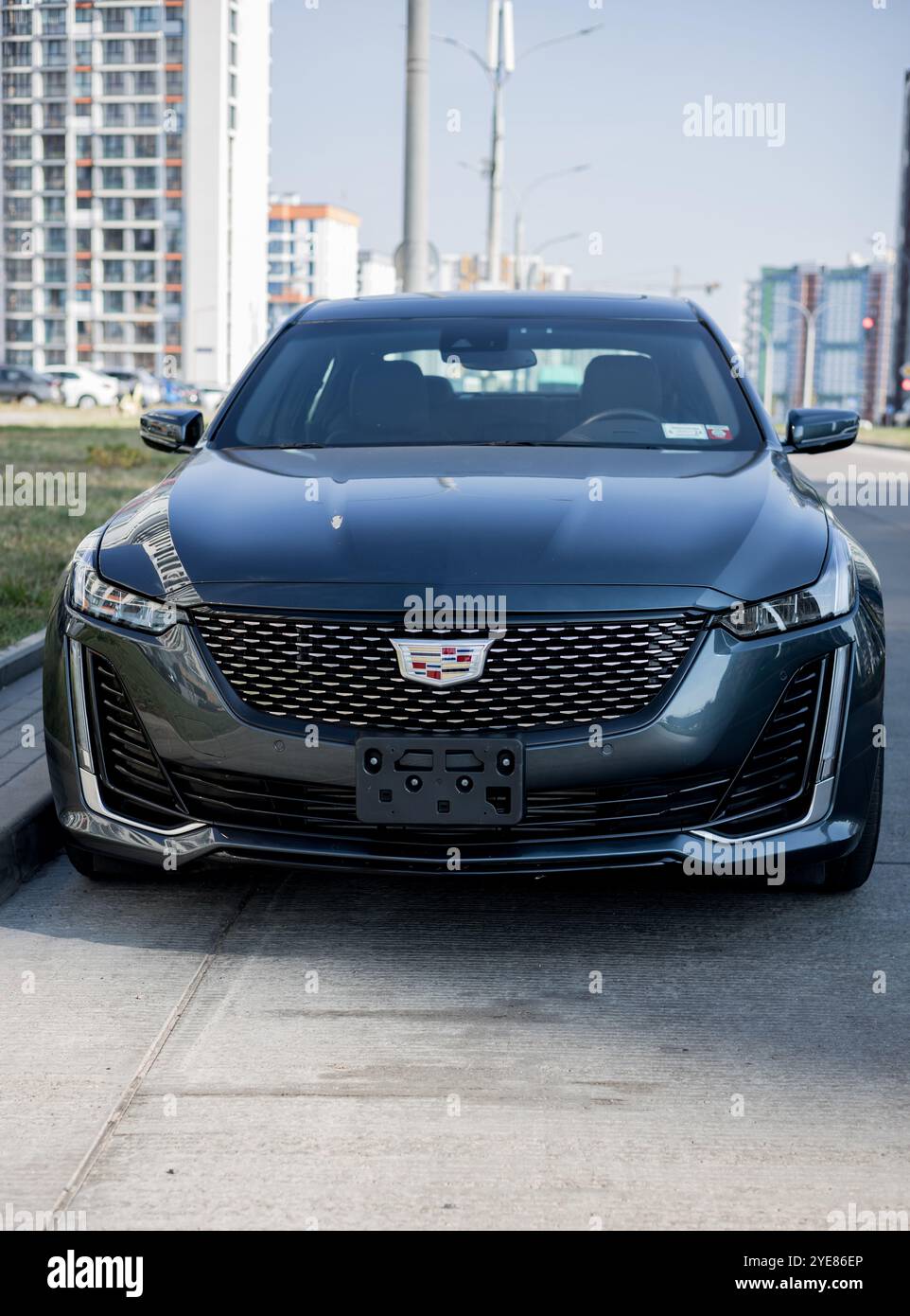 Minsk, Belarus, October 30, 2024 - Cadillac CT5 350T parked in street, front view Stock Photo ...