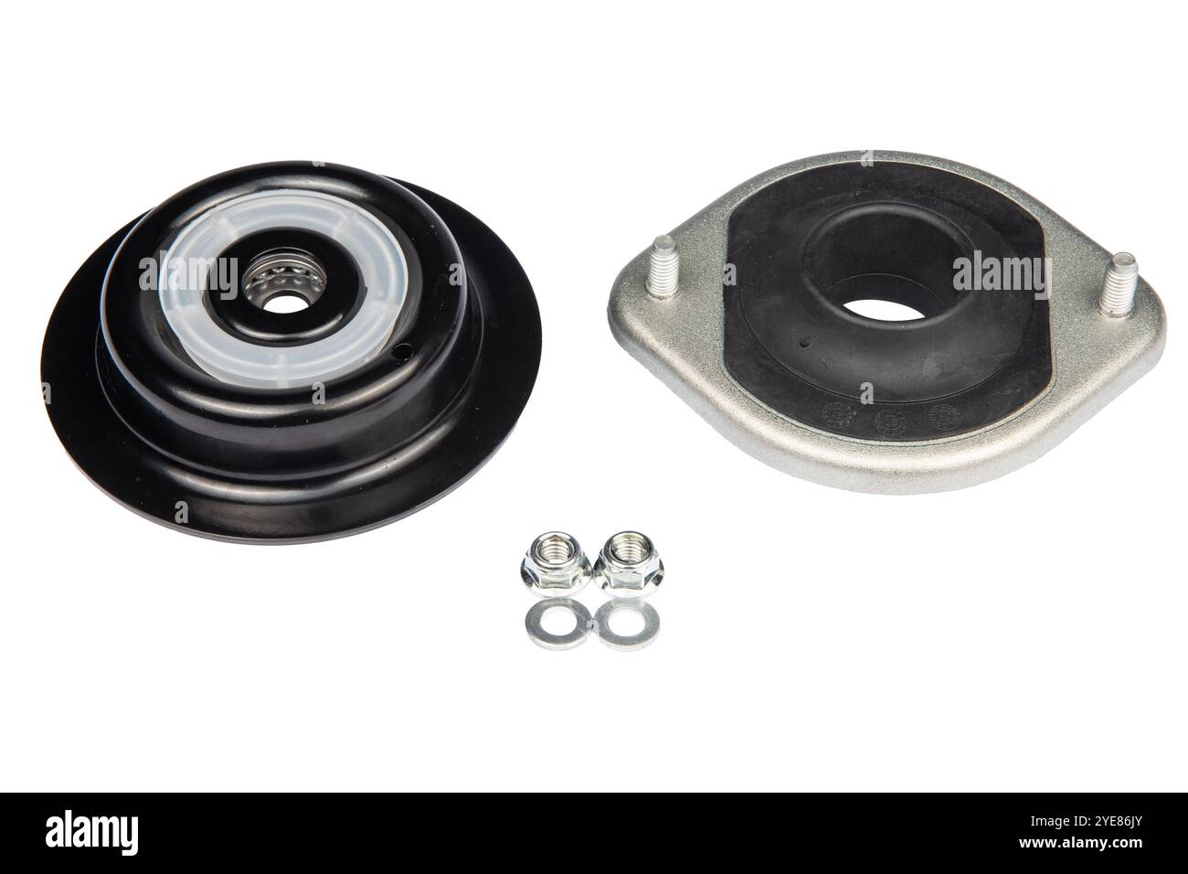 Suspension strut support bearing isolated on white Stock Photo - Alamy