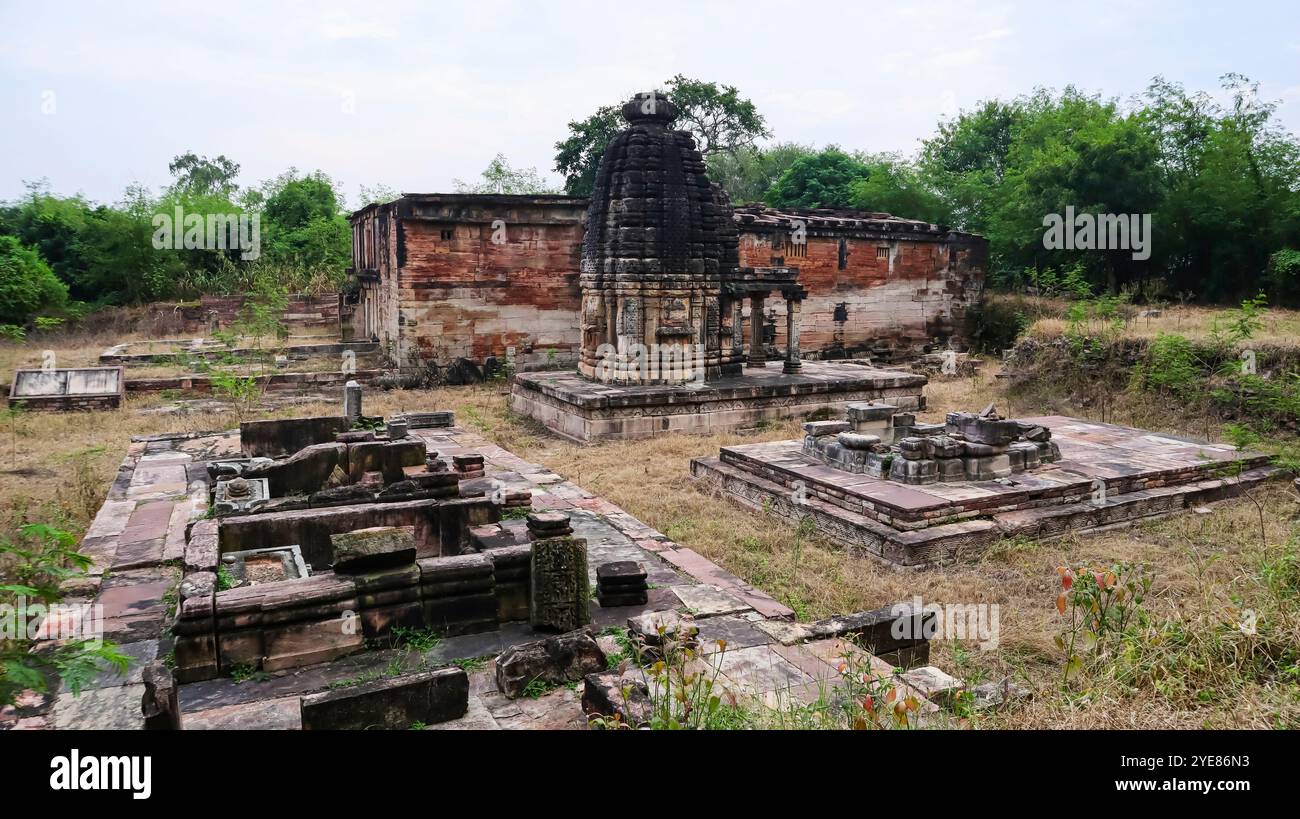 View of Lord Shiva Temple, the accompanying monastery, and ancient ...