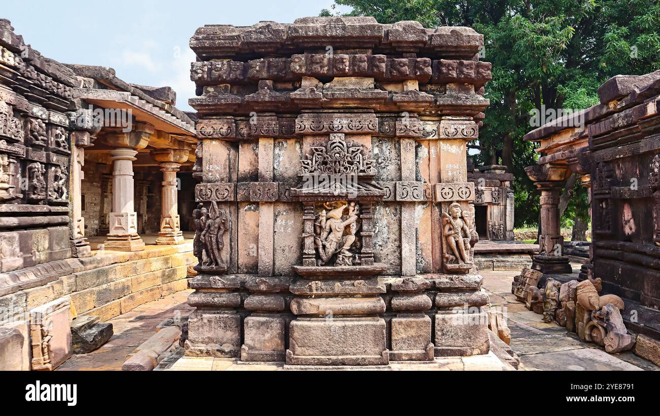 Rear view of the sub-shrine of the Lord Vishnu Temple in the Kuti Group ...