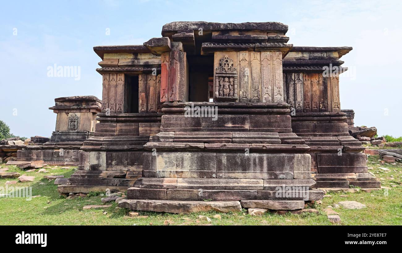 View of the ancient ruins of the 10th-century Mahadev Ghat Temple Group ...