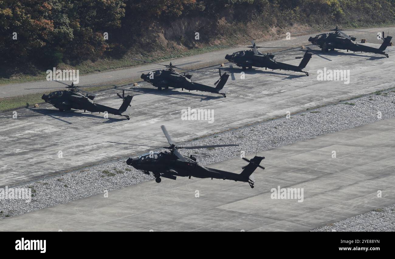 US and South Korea Combined Division live-fire drills in Pocheon US and ...