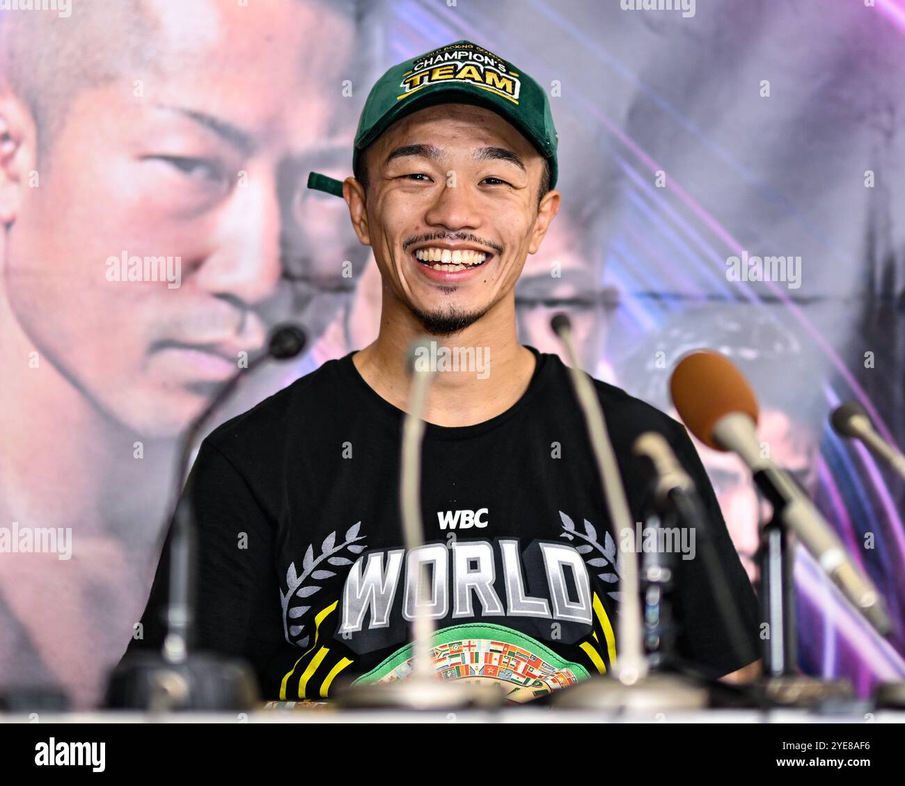 Tokyo, Japan. 14th Oct, 2024. Champion Japan's Junto Nakatani attends a press conference after ...