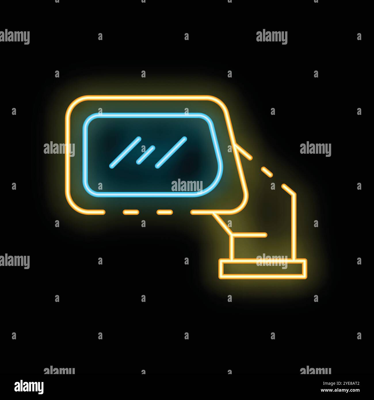 Digital rear view mirror Stock Vector Images - Alamy