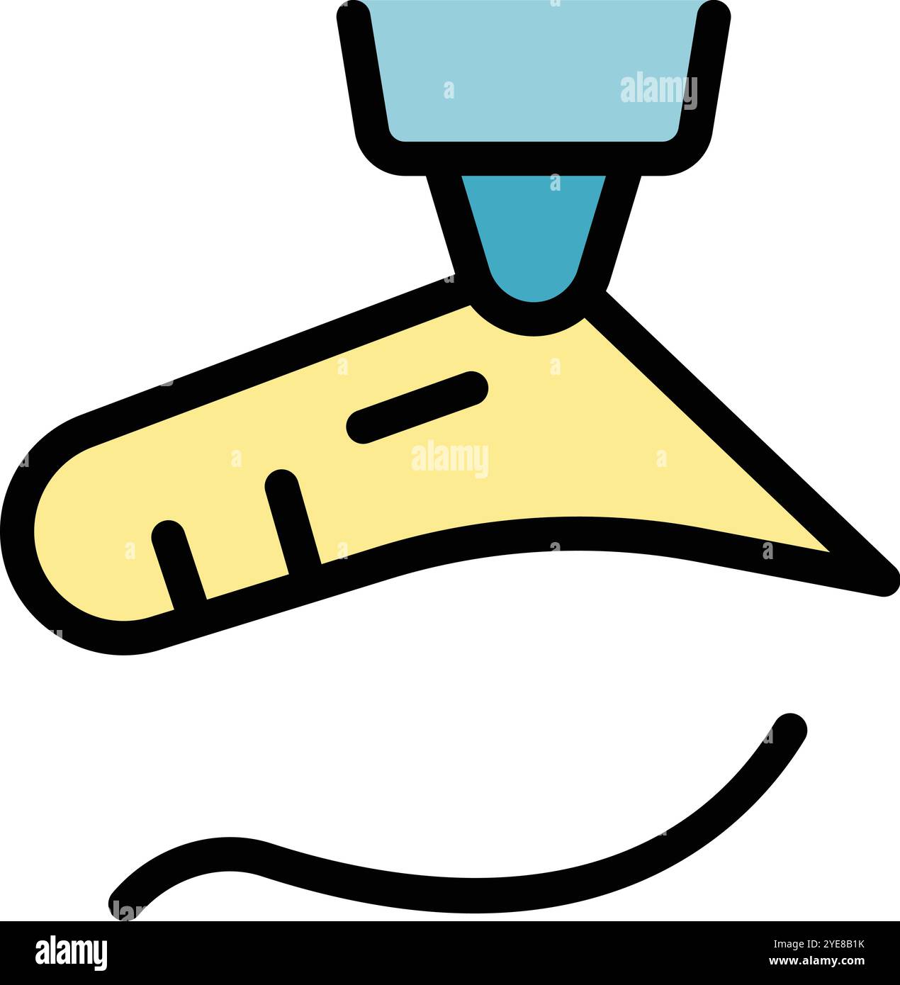 Laser removing hair from a finger icon, outline style Stock Vector ...