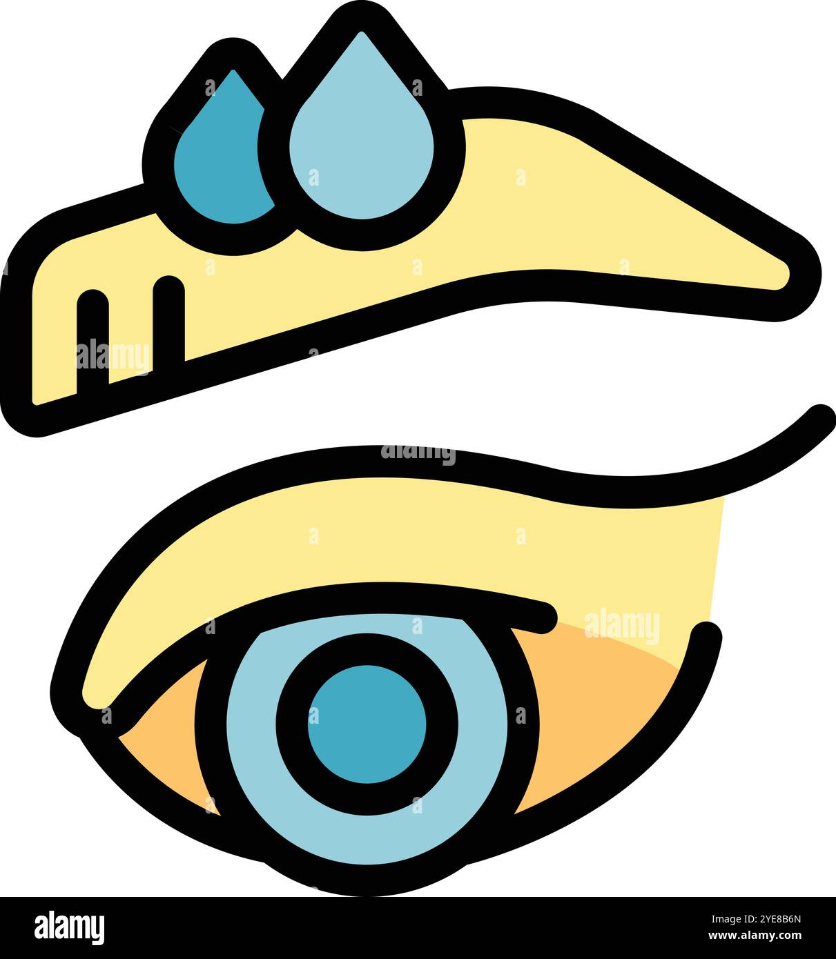 Water dripping from face Stock Vector Images - Alamy