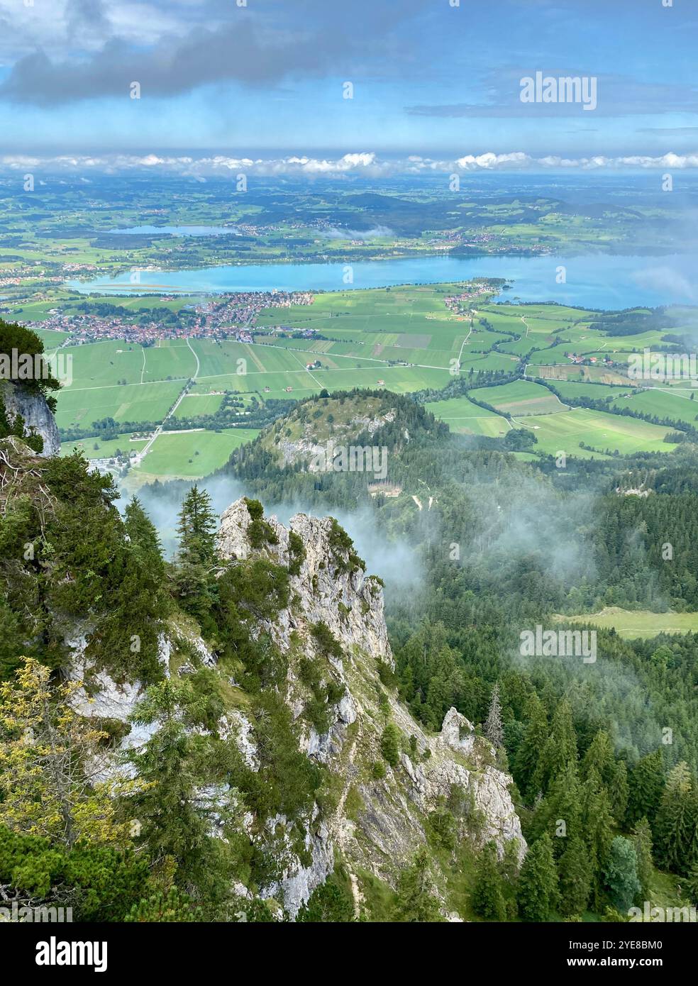 Scenic Allgäu from Tegelberg in Germany Stock Photo - Alamy