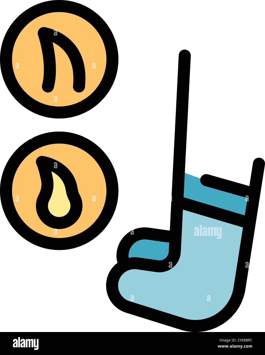 Foot care thin line icon vector. Foot skin care and treatment ...