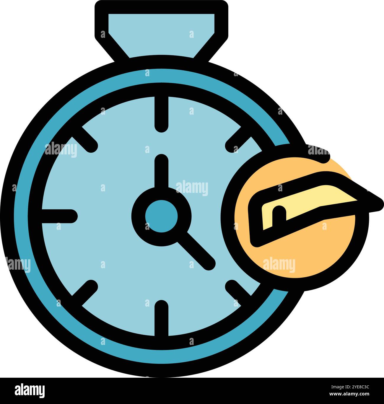 Stopwatch with a speedometer icon symbolizing the concept of time ...