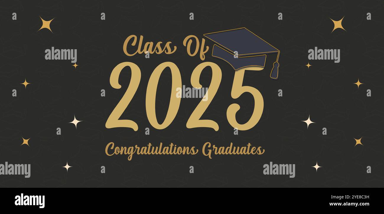 Class of 2025 Congratulations Graduates. Academic Diploma Graduation ...