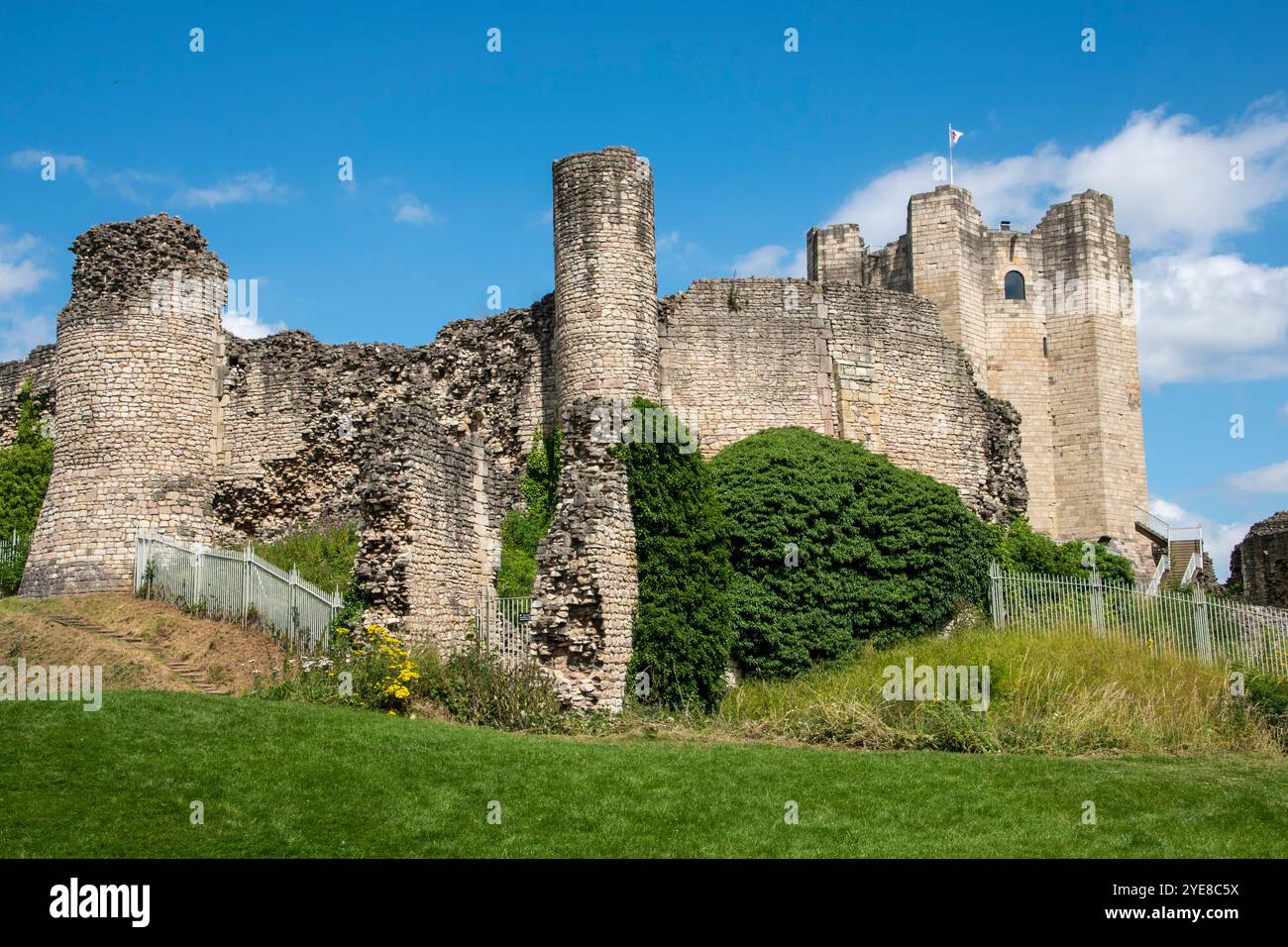 Yorkshire, UK – 23 July 2024: Conisbrough Castle is a 12th century ...