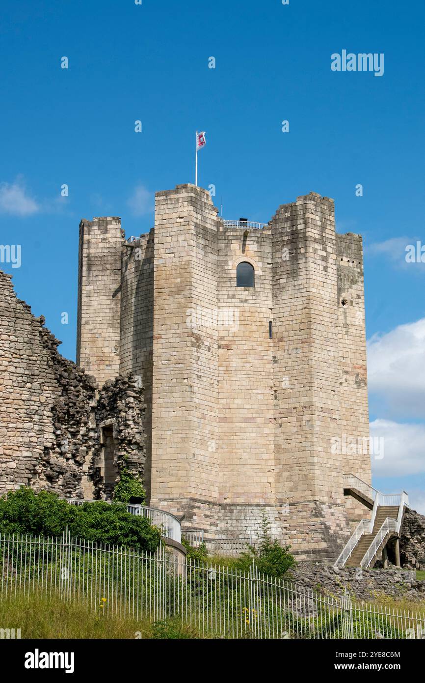 Yorkshire, UK – 23 July 2024: Conisbrough Castle is a 12th century ...