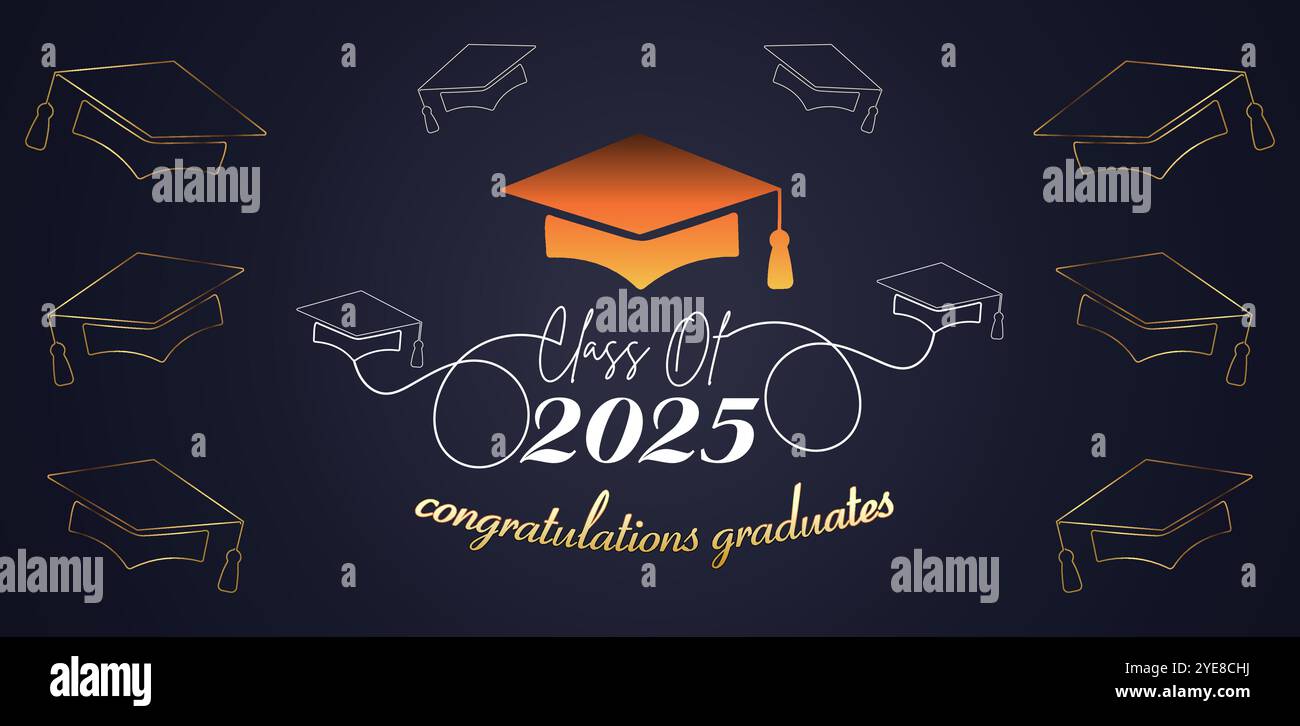 Class of 2025 Congratulations Graduates. Academic Diploma Graduation ...