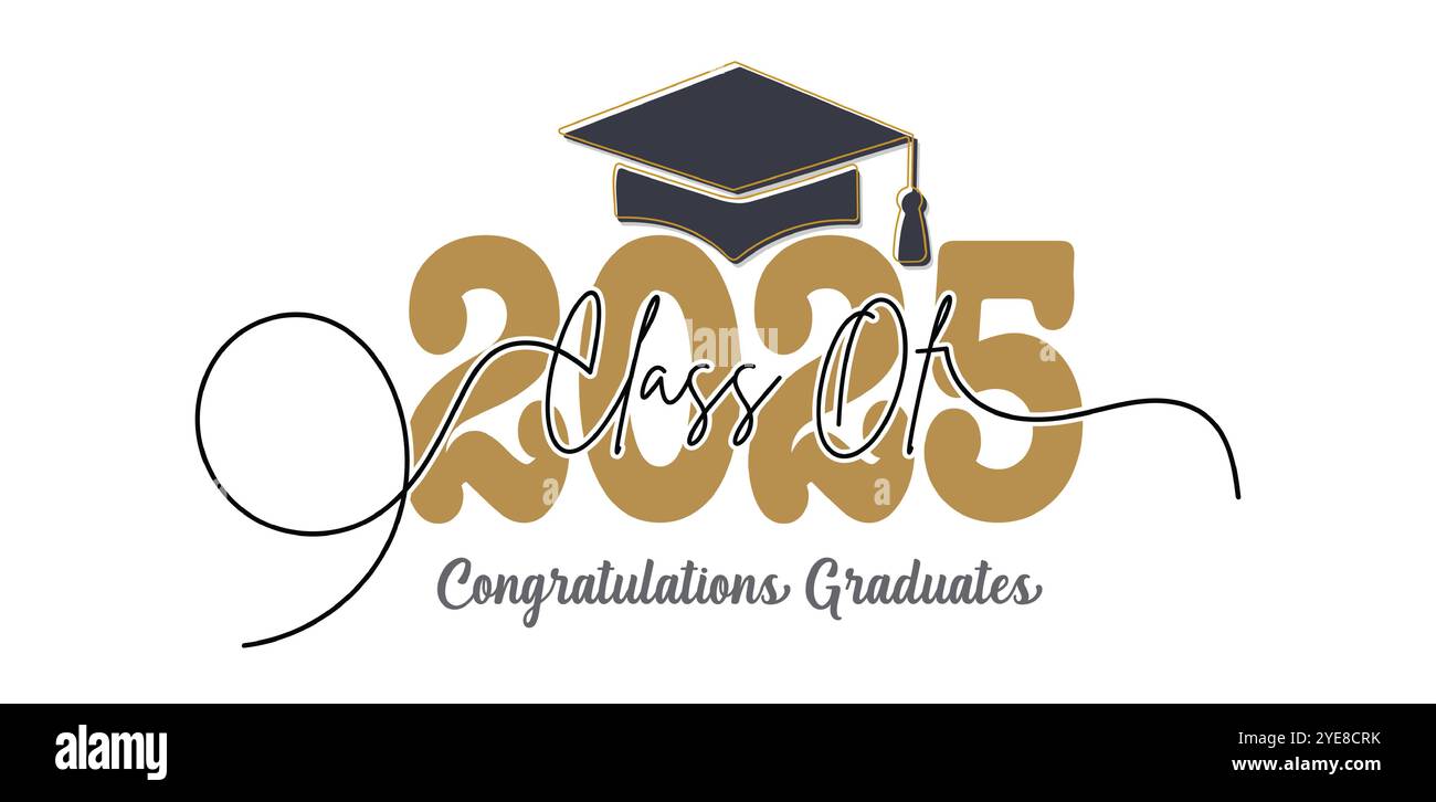 Class of 2025 Congratulations Graduates. Academic Diploma Graduation ...