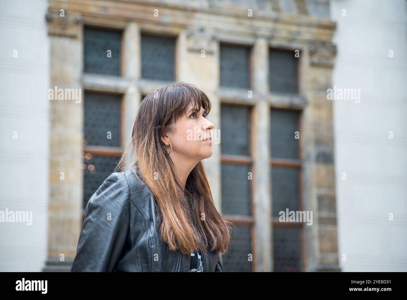 Girl portrait in the Prague Castle complex Stock Photo - Alamy