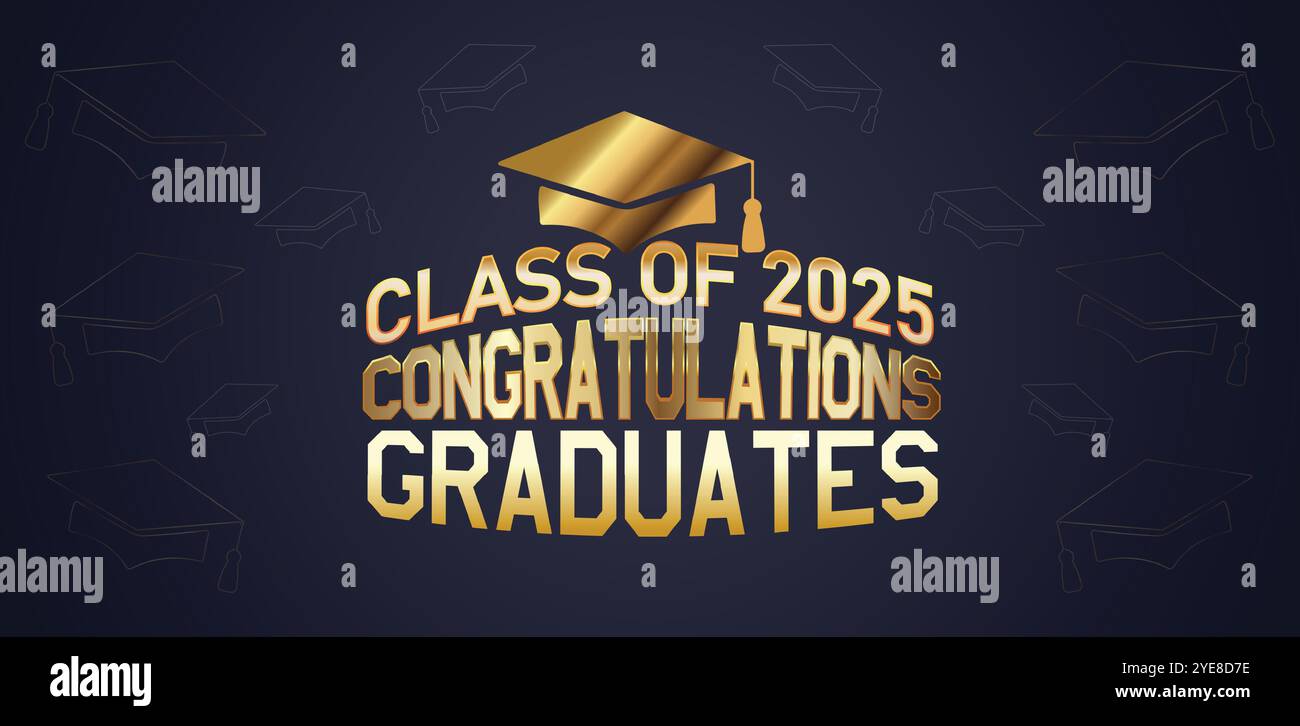 Class of 2025 Congratulations Graduates. Academic Diploma Graduation ...